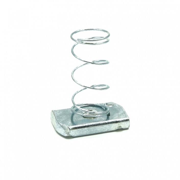 Steel Channel Nut (Zeb) M10 Long Spring | DTR Electrical Supplies
