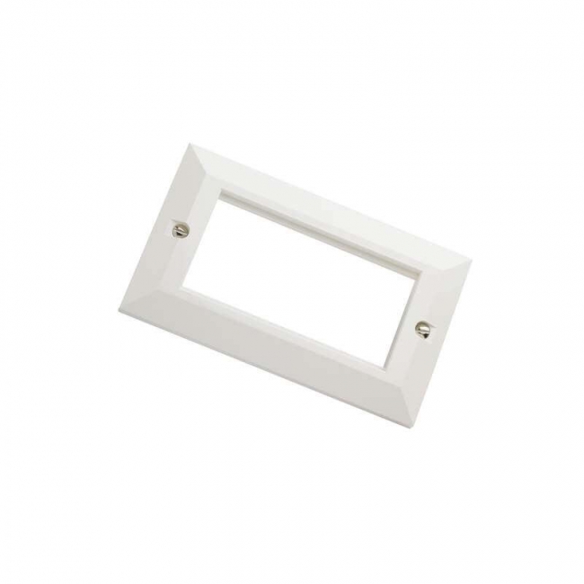 Excel Double Gang Bevelled Face Plate | DTR Electrical Supplies