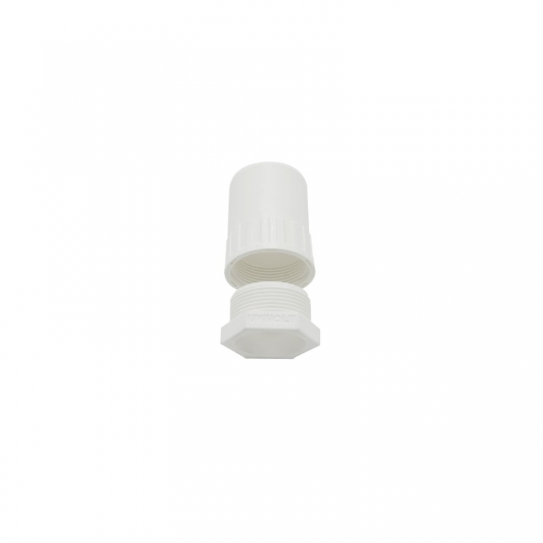 Univolt 20mm Female Adaptor White | DTR Electrical Supplies