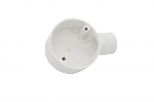 Univolt 20mm End Box White | DTR Electrical Supplies