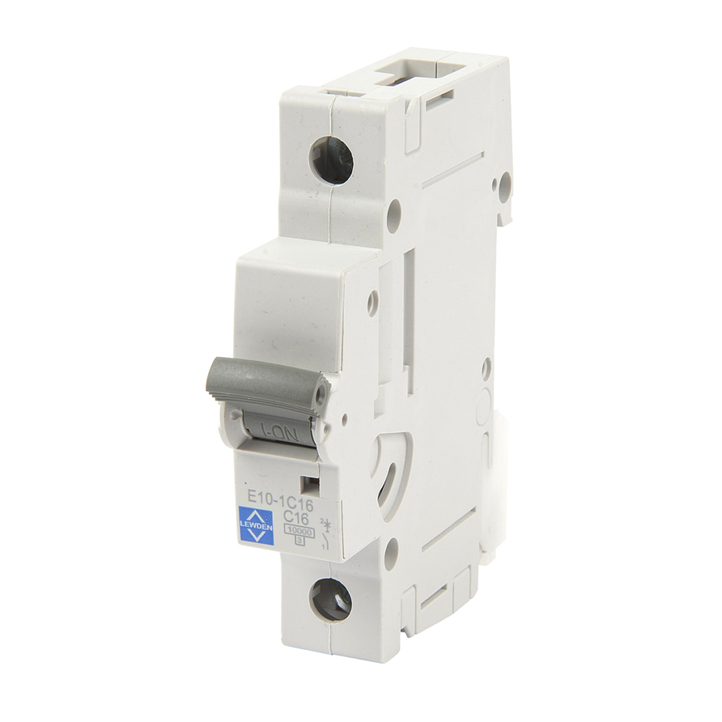 Lewden MCB 16A 10kA 1 Pole Type C Miniature Circuit Breaker | DTR Electrical Supplies