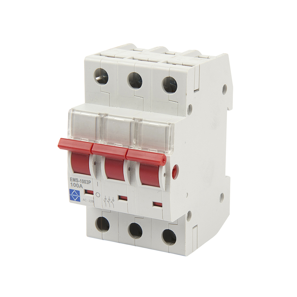 Lewden 3 Pole Main Switch 100A | DTR Electrical Supplies