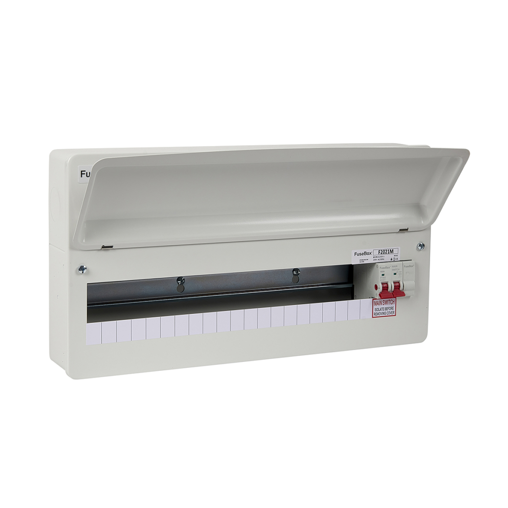 Fusebox Consumer Unit 21 Way – 100A Main Switch | DTR Electrical Supplies
