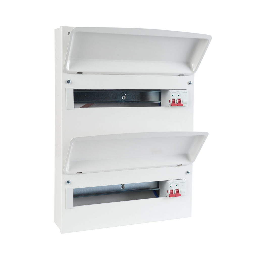 Fusebox Dual Tariff Consumer Unit 30 Way (15/15 Double Bank) – 2 x 100A ...