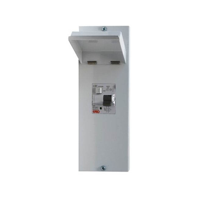 Garo Metal Consumer Unit c/w 40A RCBO Type A | DTR Electrical Supplies