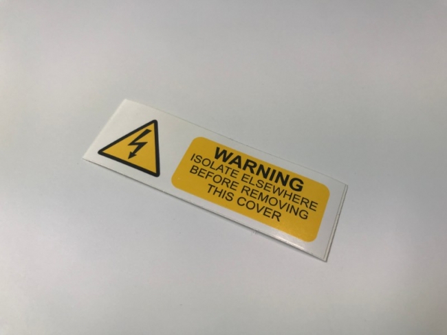 Warning Isolate Elsewhere labels (Pack of 10) | DTR Electrical Supplies