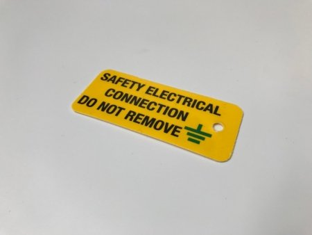 Safety Electrical Connection sign (Pack of 5) | DTR Electrical Supplies