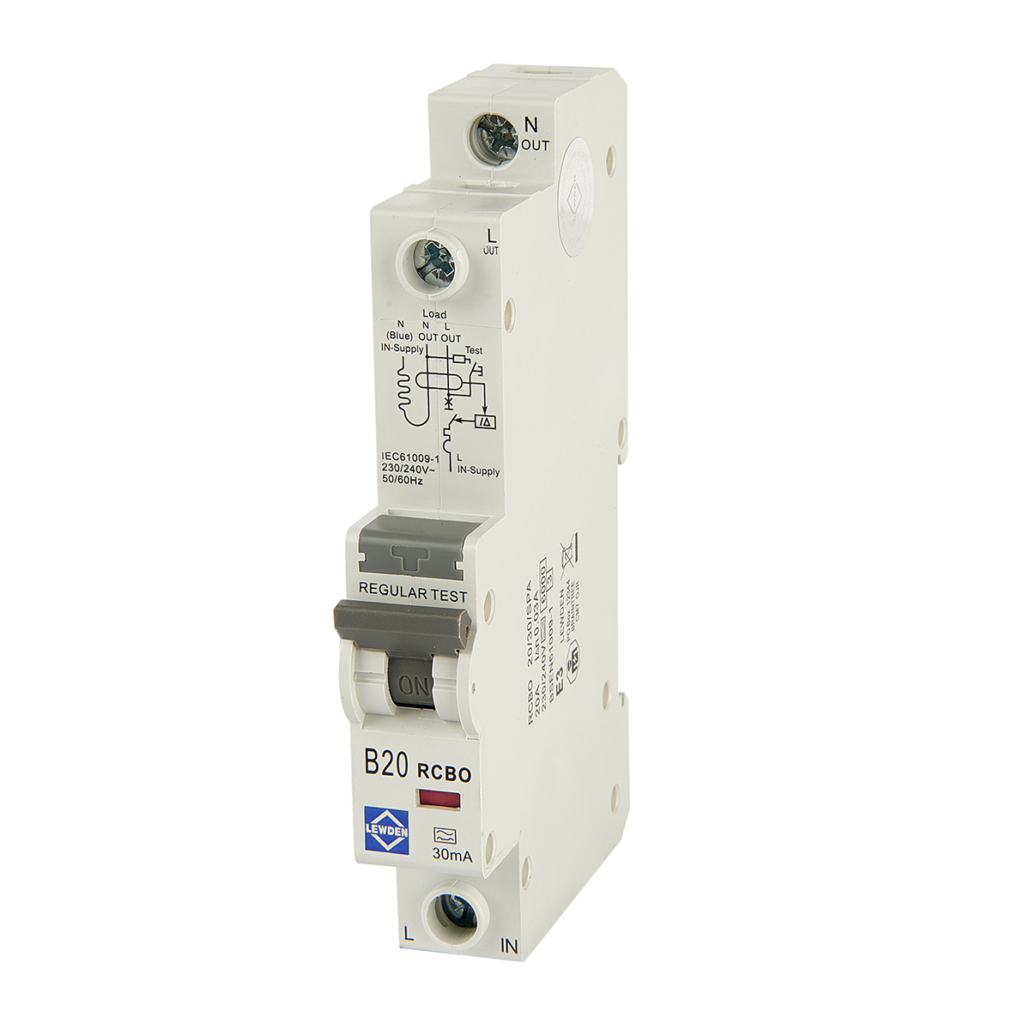Lewden AFDD RCBO 32A 30mA 1P+N Arc Fault Detection Device | DTR Electrical Supplies