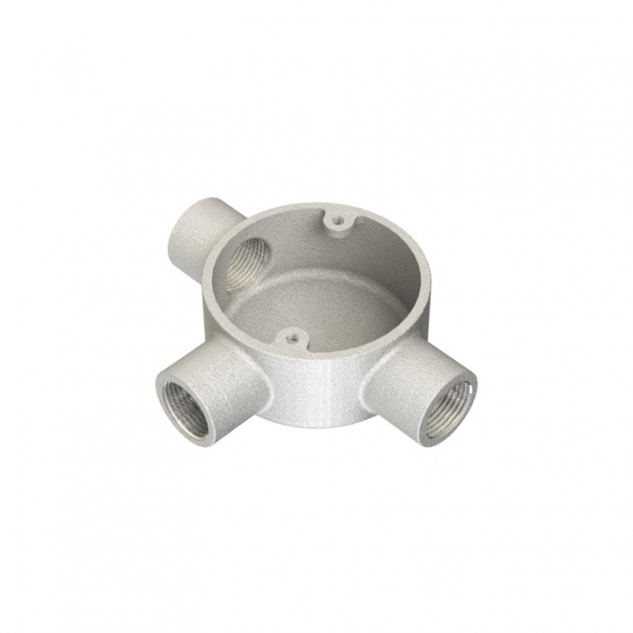 25mm Galvanised Conduit Tee Box | DTR Electrical Supplies