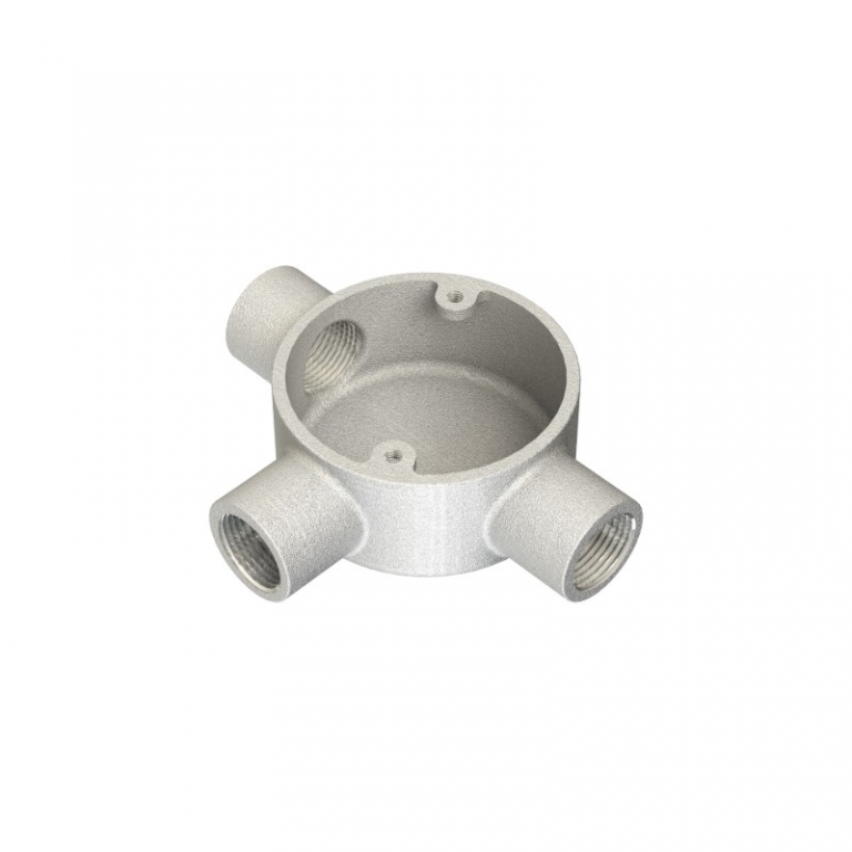 20mm Galvanised Conduit Tee Box | DTR Electrical Supplies