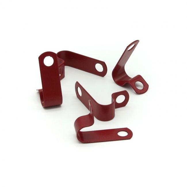 RCHL34RED Fire Cable P-Clips – Red (Pack of 50) | DTR Electrical Supplies