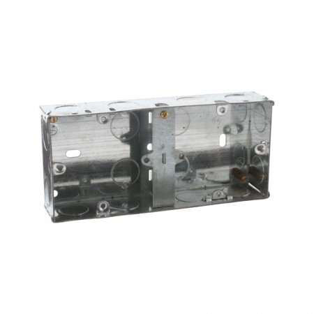 Knightsbridge 2 Gang 35mm Galvanised Steel Dual Back Box | DTR ...