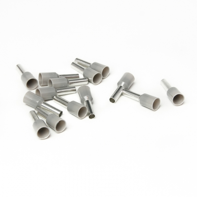 Insulated Bootlace Ferrules 2.5mm Grey (Pack of 100) | DTR Electrical ...