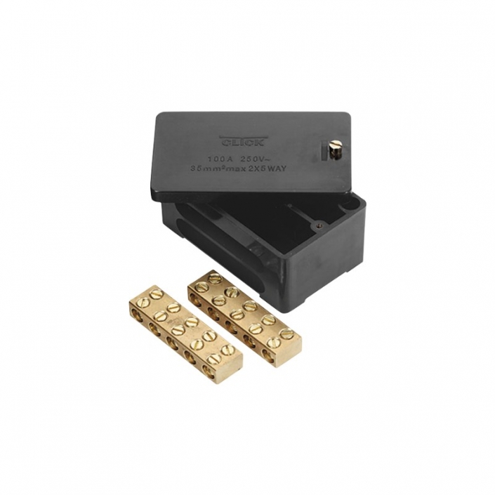 Click Henley Block 100A 2 Pole 5 x 35mm | DTR Electrical Supplies